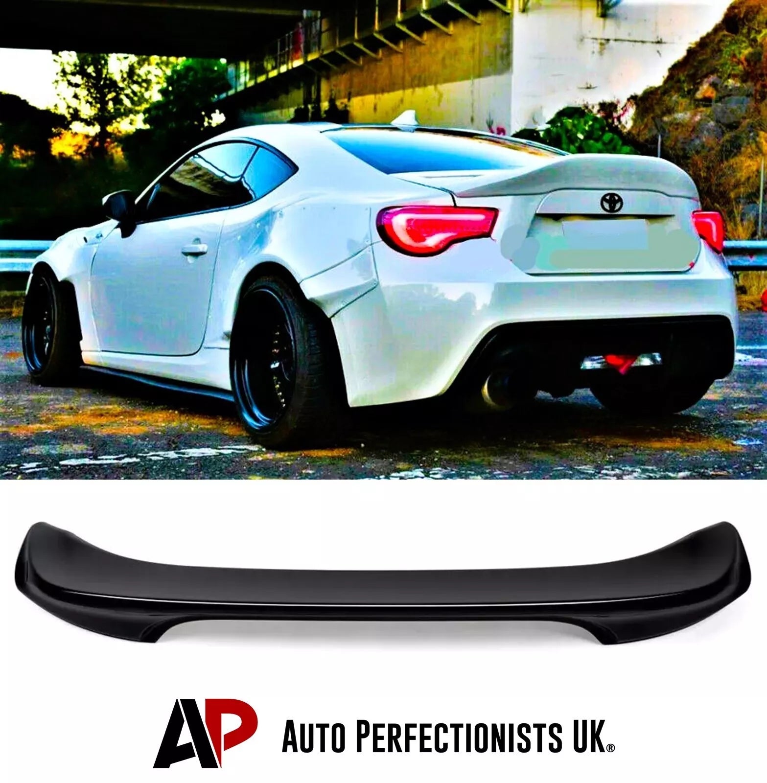 Rear High Kick Ducktail Spoiler Toyota GT86 Subaru BRZ Gloss Black ...